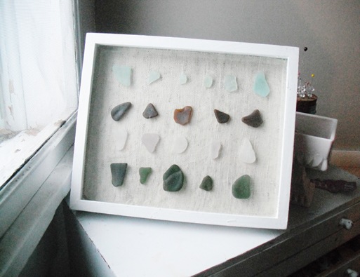 A Woman's Haven: {Beach Glass} Shadow Box